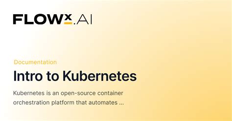 Intro To Kubernetes Docs