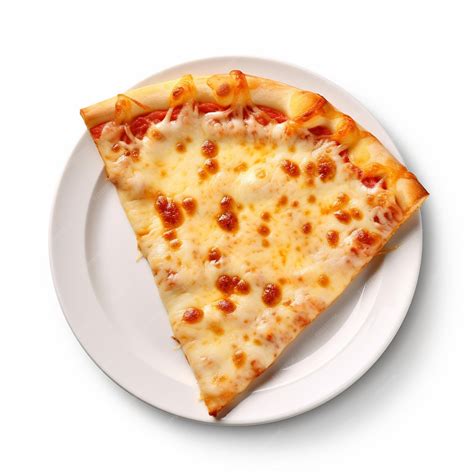 Premium Photo Delicious Cheese Pizza Slice On White Isolated Background