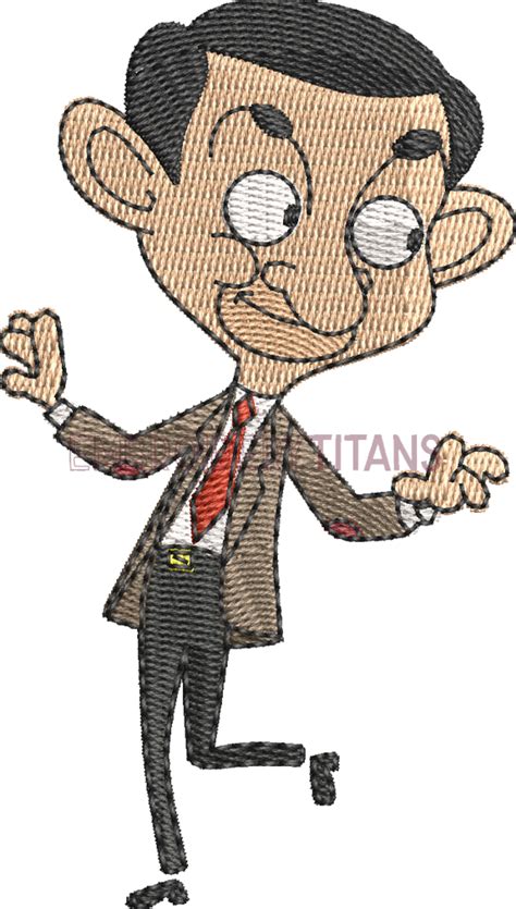 Mr Bean Dancing Mr Bean Free Machine Embroidery Design Download In Pes Jef Vp3 Formats
