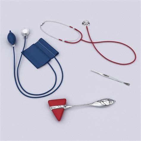 3d Model Medical Check Up Tools Vr Ar Low Poly Cgtrader