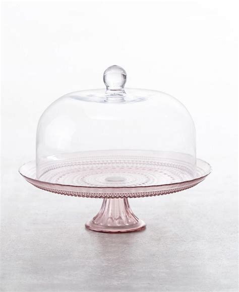 Fortessa Jupiter Pink 13 Cake Stand And Dome Set Macys