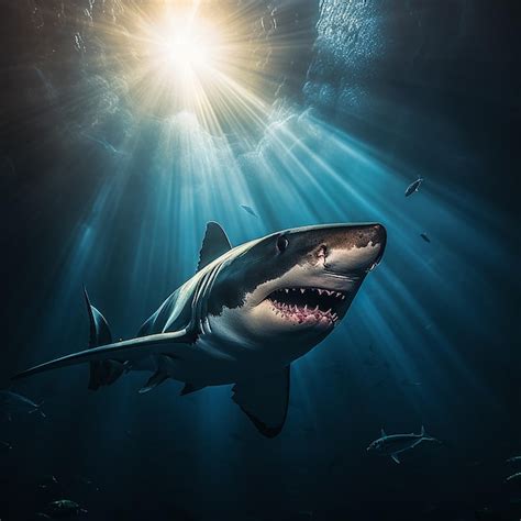 Shark Photographed Premium Ai Generated Image