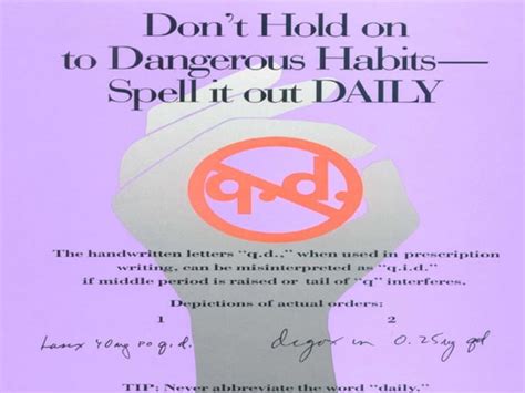 Error Prone Abbreviations Symbols And Dose Designations Pptx