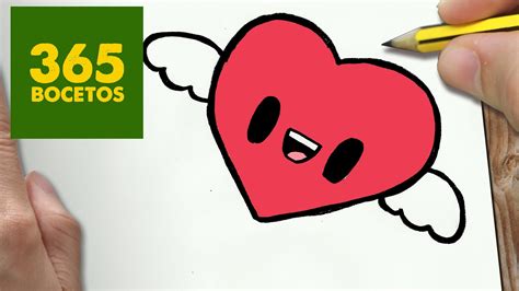 Como Dibujar Corazon Kawaii Paso A Paso Dibujos Kawaii Faciles How To Draw A Heart My Crafts