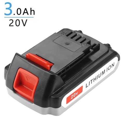 20v 30ah Lbxr20 리튬 이온 충전지 Black And Decker Lb20 Lbxr20 Bl2018 Lbx20 Bl2018 Xj Gkc1825l Stc1850교체