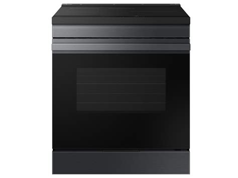 Bespoke Smart Slide In Induction Range 6 3 Cu Ft In Stainless Steel With Anti Scratch Glass