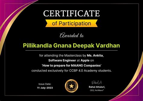 Gnana Deepak Vardhan P On Linkedin Nxtwave Ccbpian Ccbpacademy