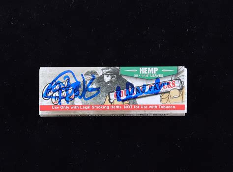 Cheech Marin And Tommy Chong Signed Cheech And Chong Rolling Papers Jsa