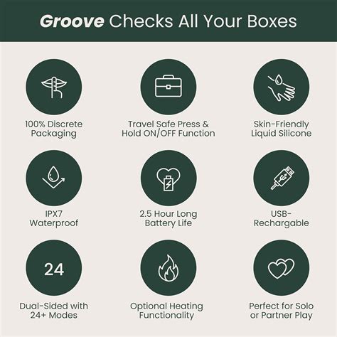 Quinn Wellness Adult Sex Toy Groove Dual Sided Heating Vibrator Wand