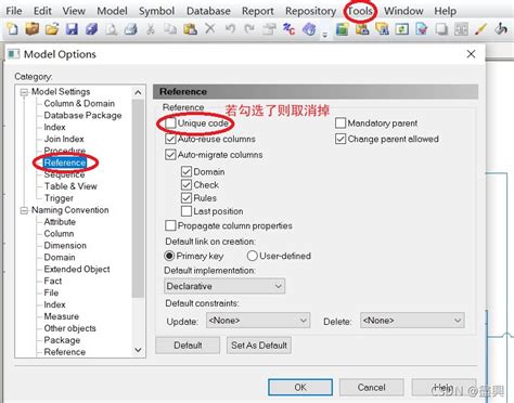 Powerdesigner常见错误existence Of Reference Join Csdn博客