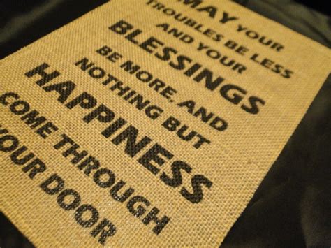 Irish Blessing May Your Troubles Be Less Blessings Be More Etsy
