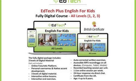 Edtech Plus Complete English Fully Digital Course All Levels