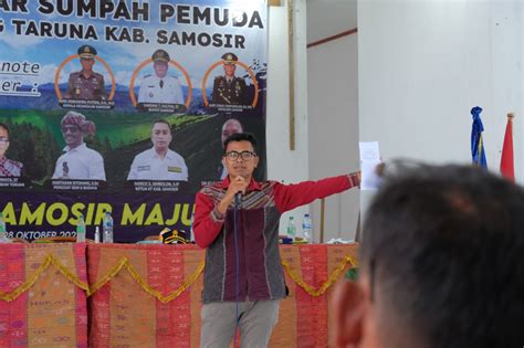 Bupati Samosir Buka Seminar Pemuda Untuk Samosir Maju Kabupaten Samosir
