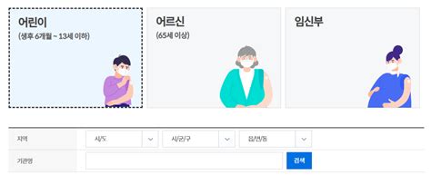 어린이 인플루엔자 독감 무료 예방접종안내 전국 지정의료기관 및 보건소 조회하기