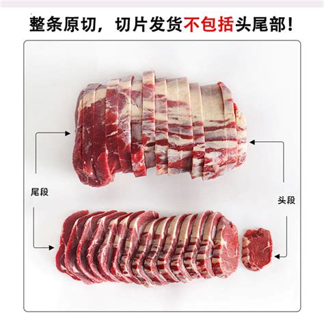 巴西 原切 牛排 眼肉心 2500g 切片10 12片 2厘米厚度 0添加 草饲 淘宝网