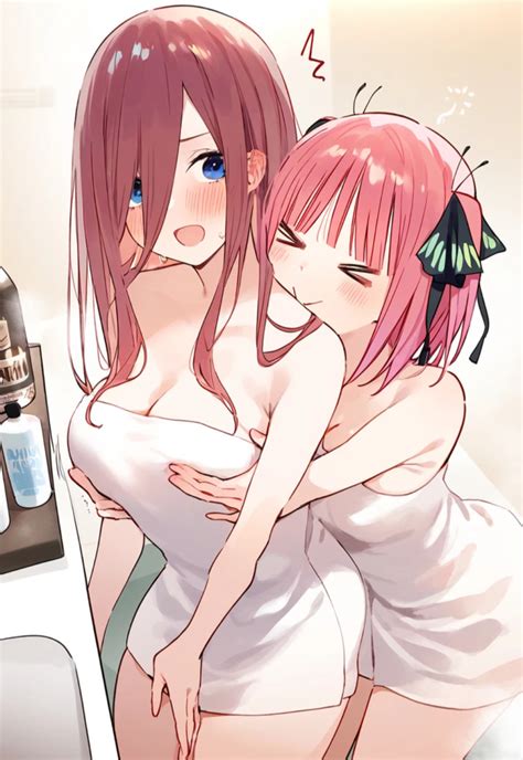 Rule 34 Ai Generated Blue Eyes Blush Closed Eyes Go Toubun No