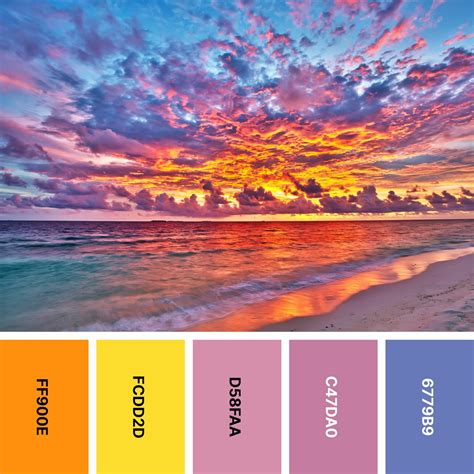 31 Sunset Color Palettes For Captivating Designs Color Meanings