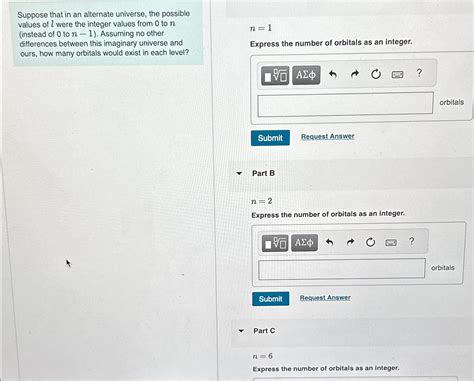 Solved Suppose That In An Alternate Universe The Possible