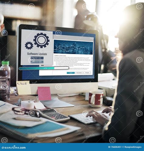 Software Update Installation Upgrade Data Concept Stock Image Image