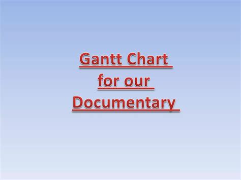 Gantt Chart Overview Ppt