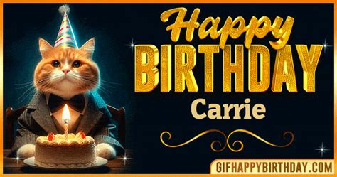 🎉 Happy Birthday Carrie  🎂 Funny And Personalized Animated Wishes