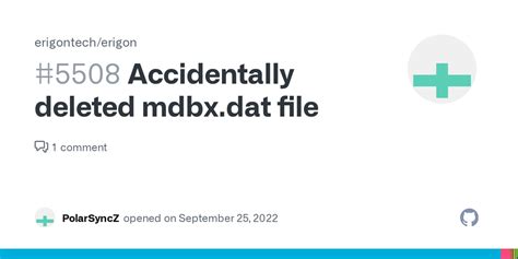 Accidentally Deleted Mdbx Dat File Issue 5508 Erigontech Erigon