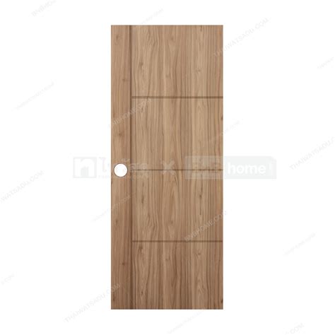 ประตูภายนอก Upvc Hi Door รุ่น Ok003 ขนาด 80 X 200 ซม สีลายไม้ เจาะ