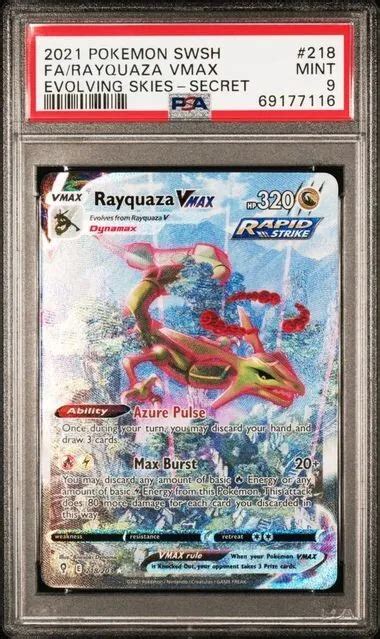 Mavin 2021 Pokemon Evolving Skies Rayquaza Vmax Full Alternate Art