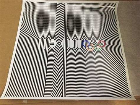 Cartel De Los Juegos OlÍmpicos De MÉxico 68 Lance Wyman 24 X 24 Etsy