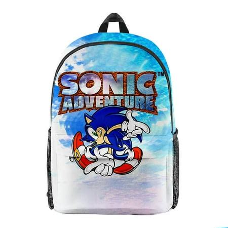 Sonic 3d Digital Color Printing Bag Campus Youth Popular Student