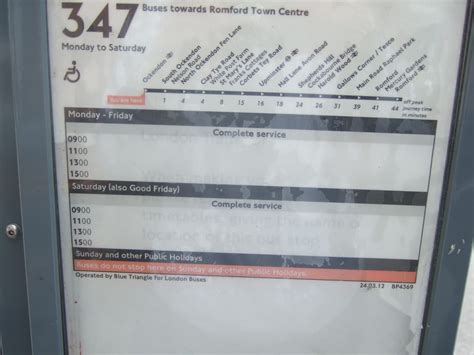 London Buses One Bus At A Time The Return The Number 347 Route