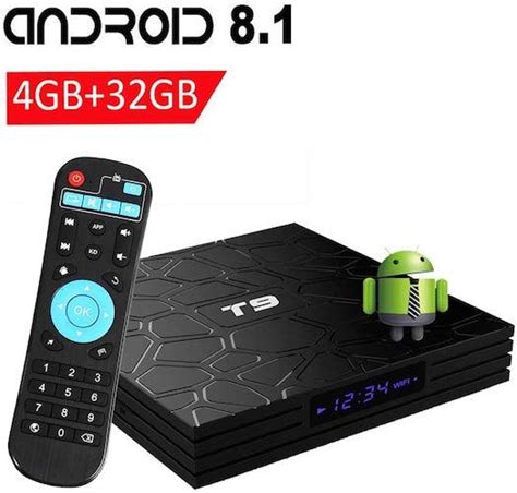 Acquista android box tv t9 4k ultra hd quad core 4gb ram - 32gb memory ...