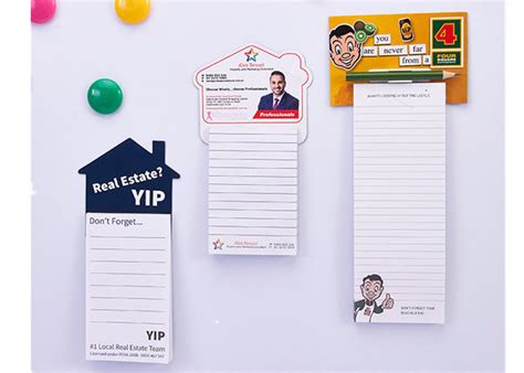 Magnetic Notepads Fridge CMYK Color Custom Sticky Notes