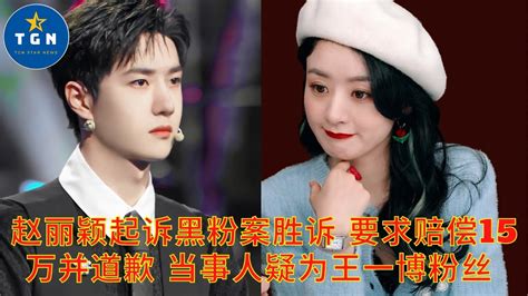 赵丽颖起诉黑粉案胜诉 要求赔偿15万并道歉 当事人疑为王一博粉丝 Youtube