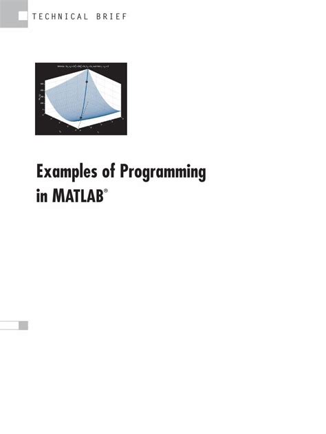 PDF Examples Of Programming In MATLAB UBC ECEmsucu Documents Matlab Examples Of The