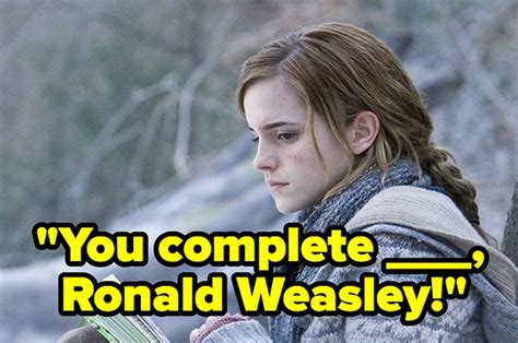 Ron Weasley Quotes About Hermione