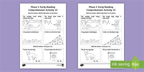 Phase 5 Eyfs Reading Comprehension Activity 12