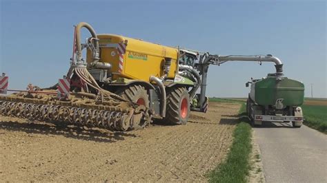 Gülle ausbringen mit einem Claas Xerion 4000 YouTube