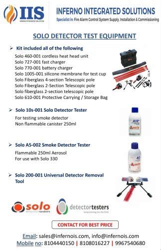 Solo Tester Smoke Detector Tester Solo A10 At Best Price In Mumbai