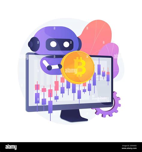 Crypto Trading Bot Abstract Concept Vector Illustration Stock Vector Image And Art Alamy