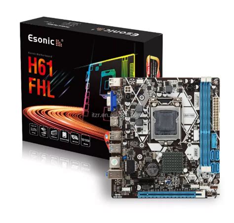 Esonic H61 Motherboard with M.2 NVMe SSD Slot, Intel i3/i5/i7(2nd/3rd ...