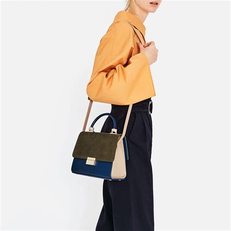 Mini City Bag With Split Suede Flap View All Bags Woman Zara United
