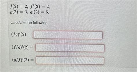 Solved ƒ 2 2 ƒ 2 2 G 2 6 G 2 5 Calculate