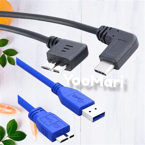 Jual Kabel Data Usb Micro B Hardisk Hdd External Gbps Charger Hp Samsung Cm Shopee