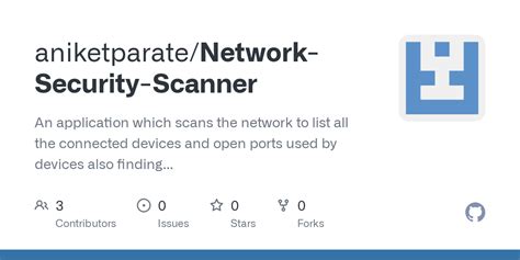GitHub Aniketparate Network Security Scanner An Application Which Scans The Network To List