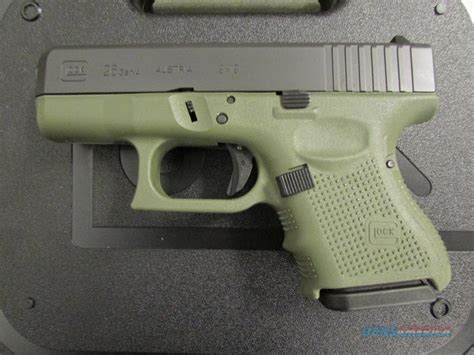 Glock 26 G26 Gen4 Bfg Green Frame 9mm Pg2650201 For Sale