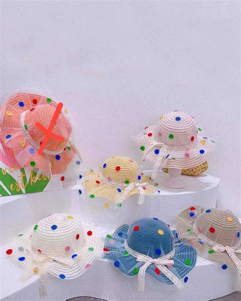 کلاه بچه گانه ساحلی فانتزی توری پوشاک سیلکا