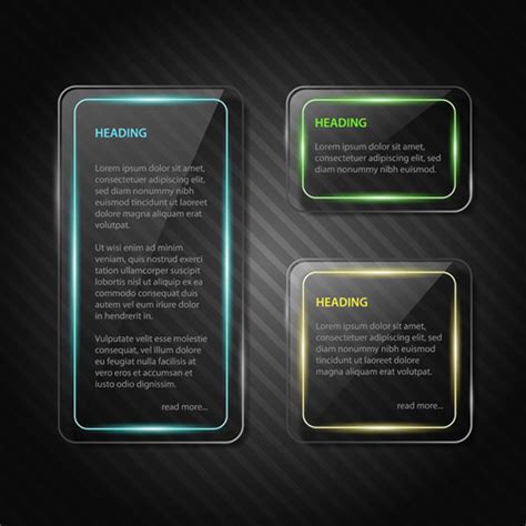 Black Glass Frames Vector Background Vectors Images Graphic Art Designs