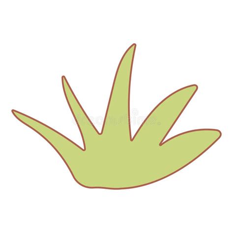 Easter Grass Green Plants Lawn Hunting Icon Stock Vector Illustration