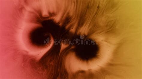 Paint Spatter Wet Paper Ink Pigment Fluid Drop Stock Video Video Of